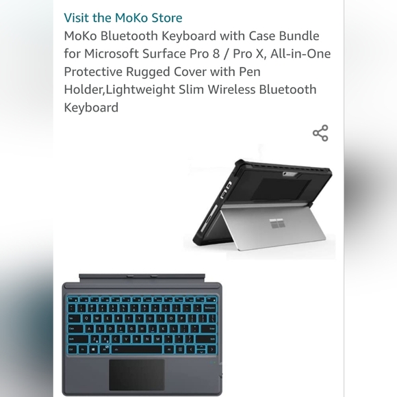 Moko | Tablets & Accessories | Moko Wireless Keyboard For Pro 8 | Poshmark